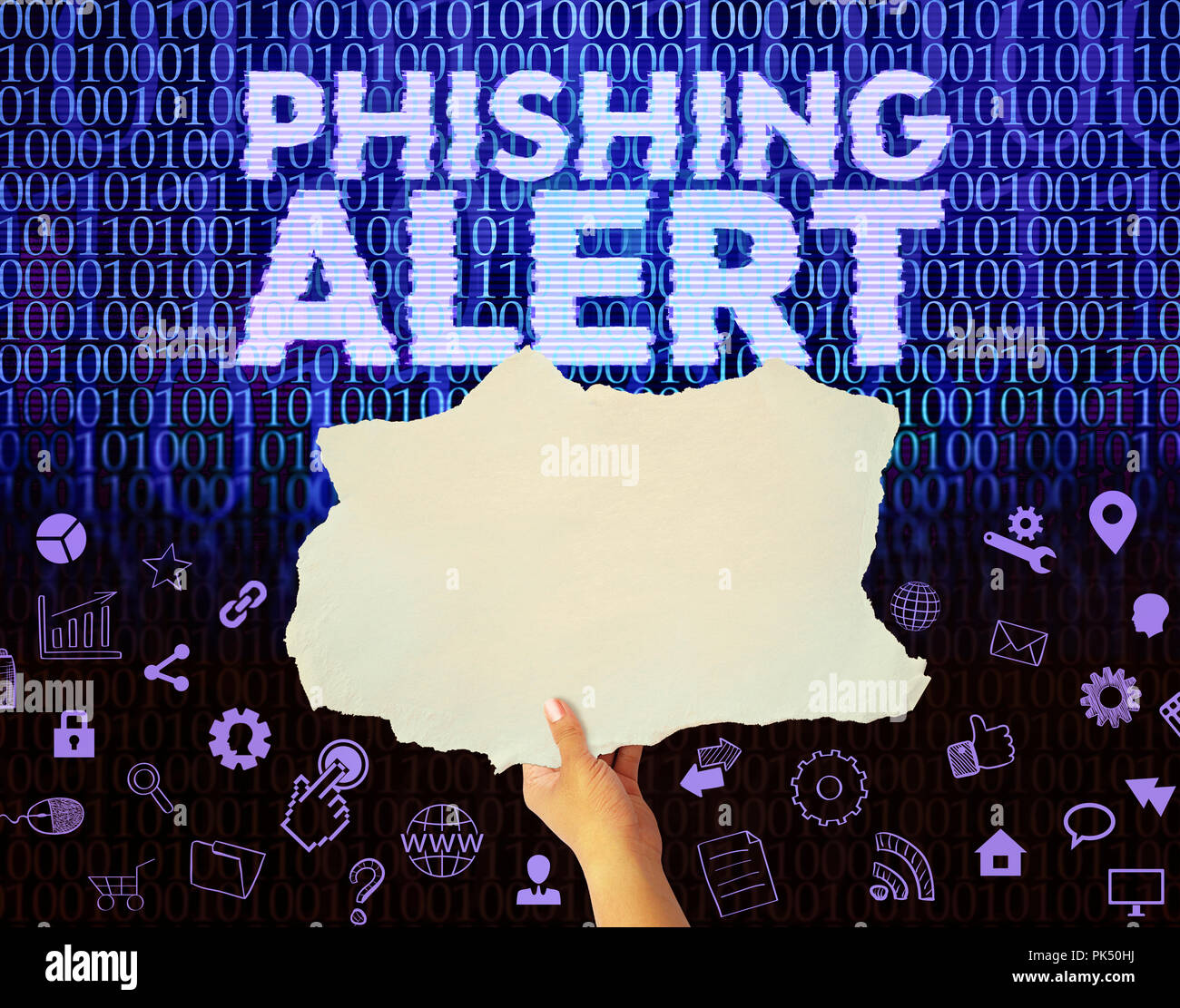 Phishing Alert, Social Network Stock Photo - Alamy