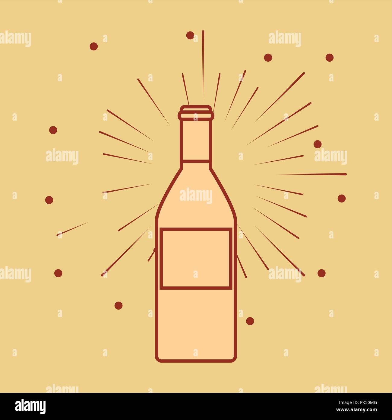 wine bottle isolated icon vector illustration design Stock Vector Image ...