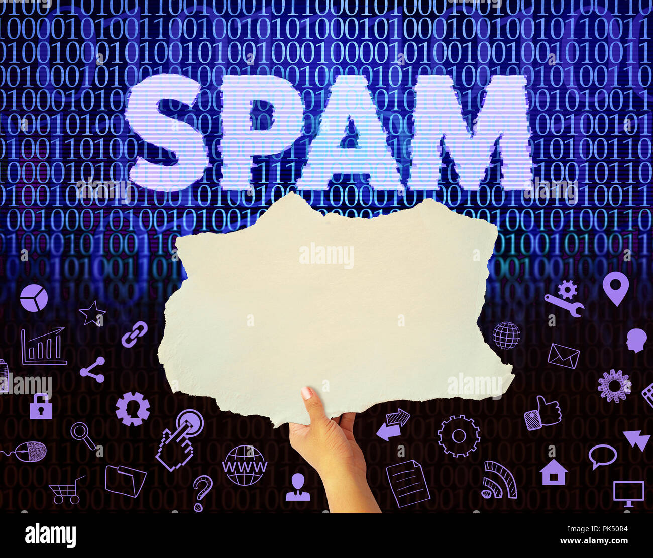 Spam, Social Network Stock Photo - Alamy
