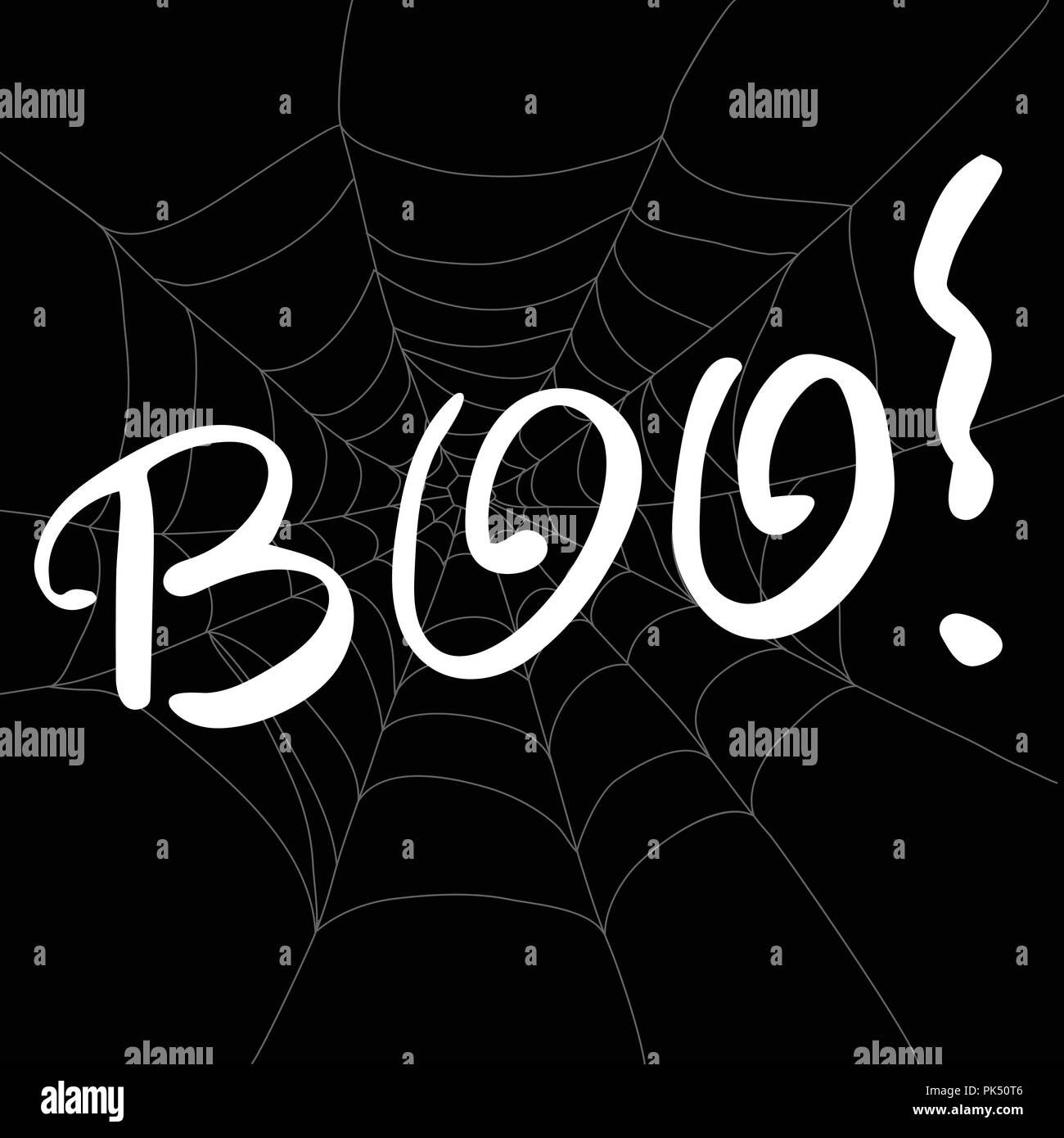 Boo Ink hand lettering. Modern brush calligraphy Stock Vector Image ...