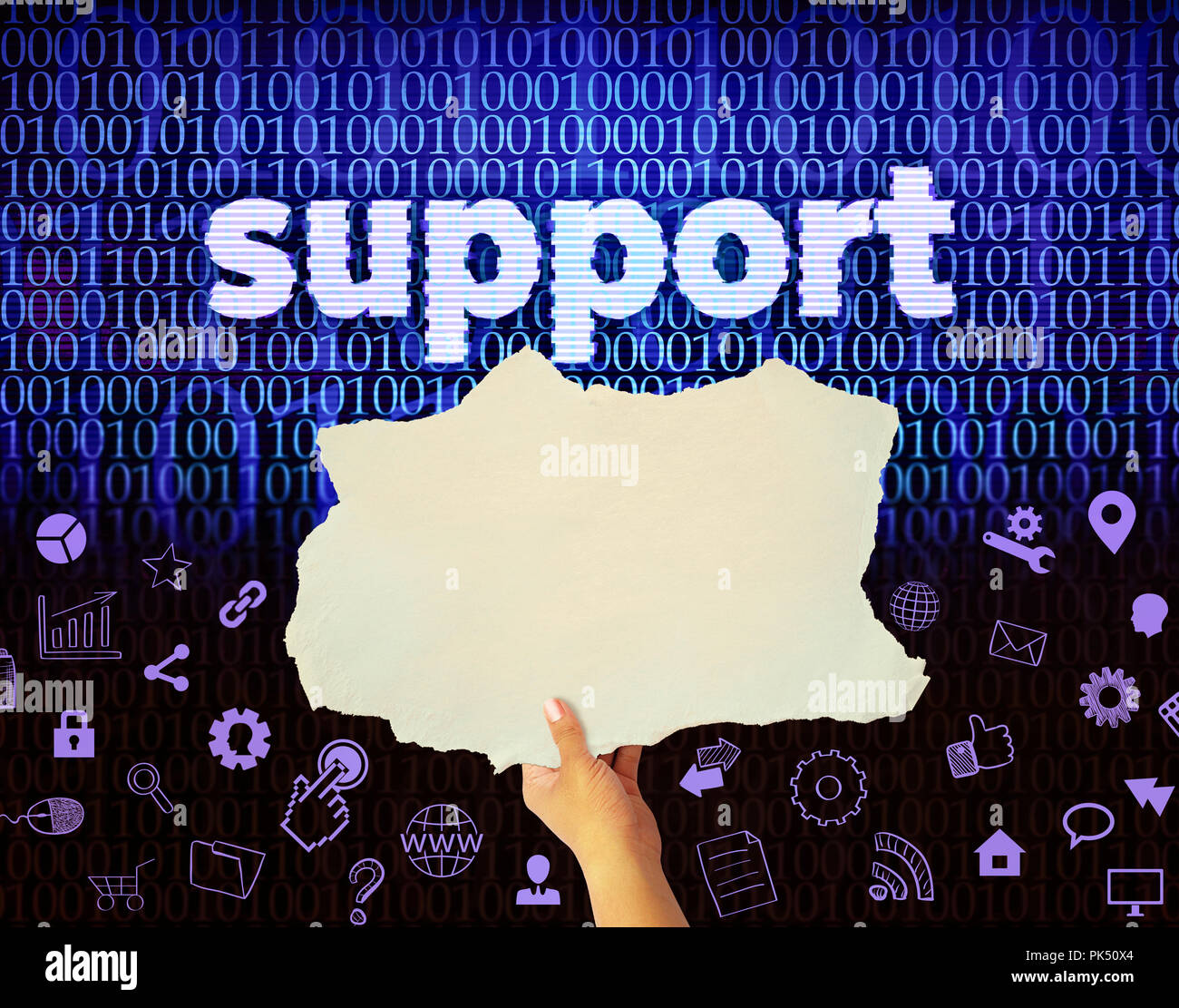 Support, Social Network Stock Photo - Alamy