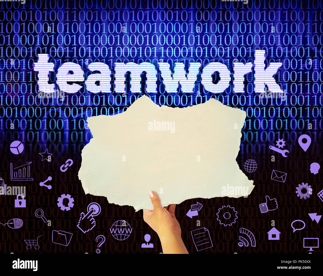 Teamwork, Social Network Stock Photo - Alamy