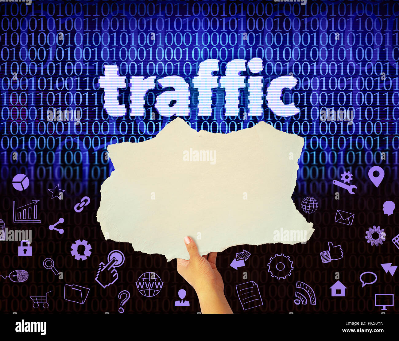 traffic, Social Network Stock Photo - Alamy