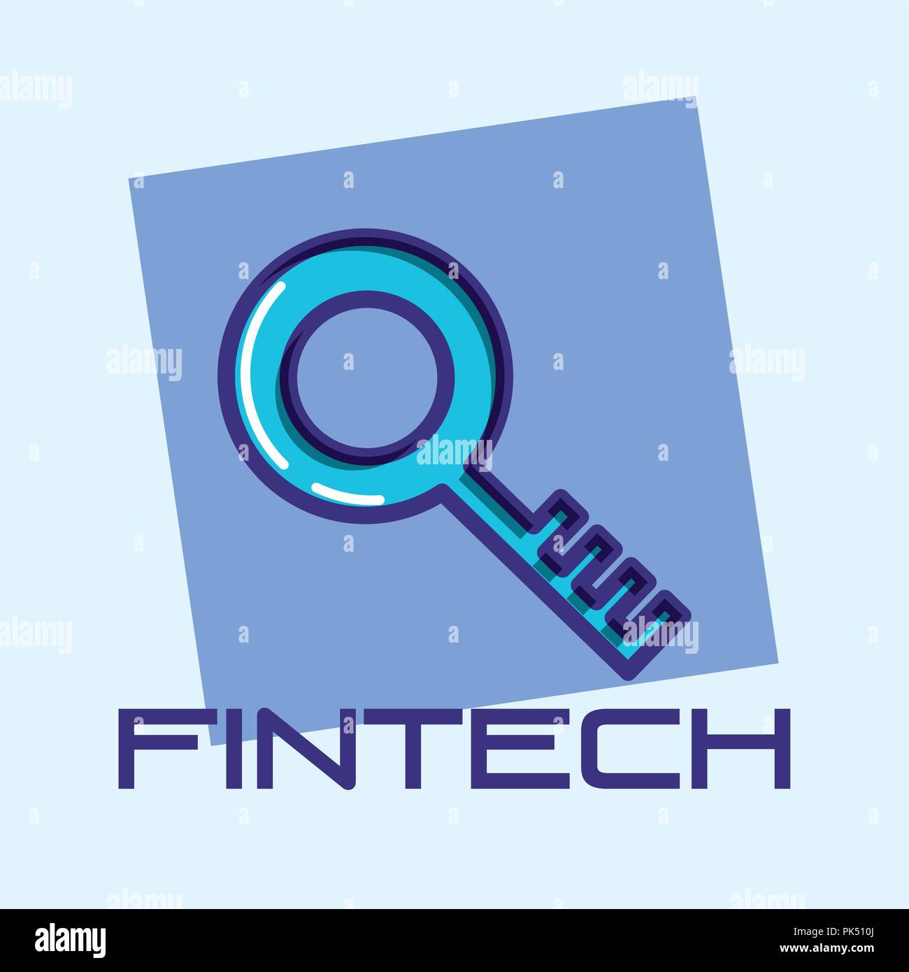 key secure fintech icon vector illustration design Stock Vector Image ...