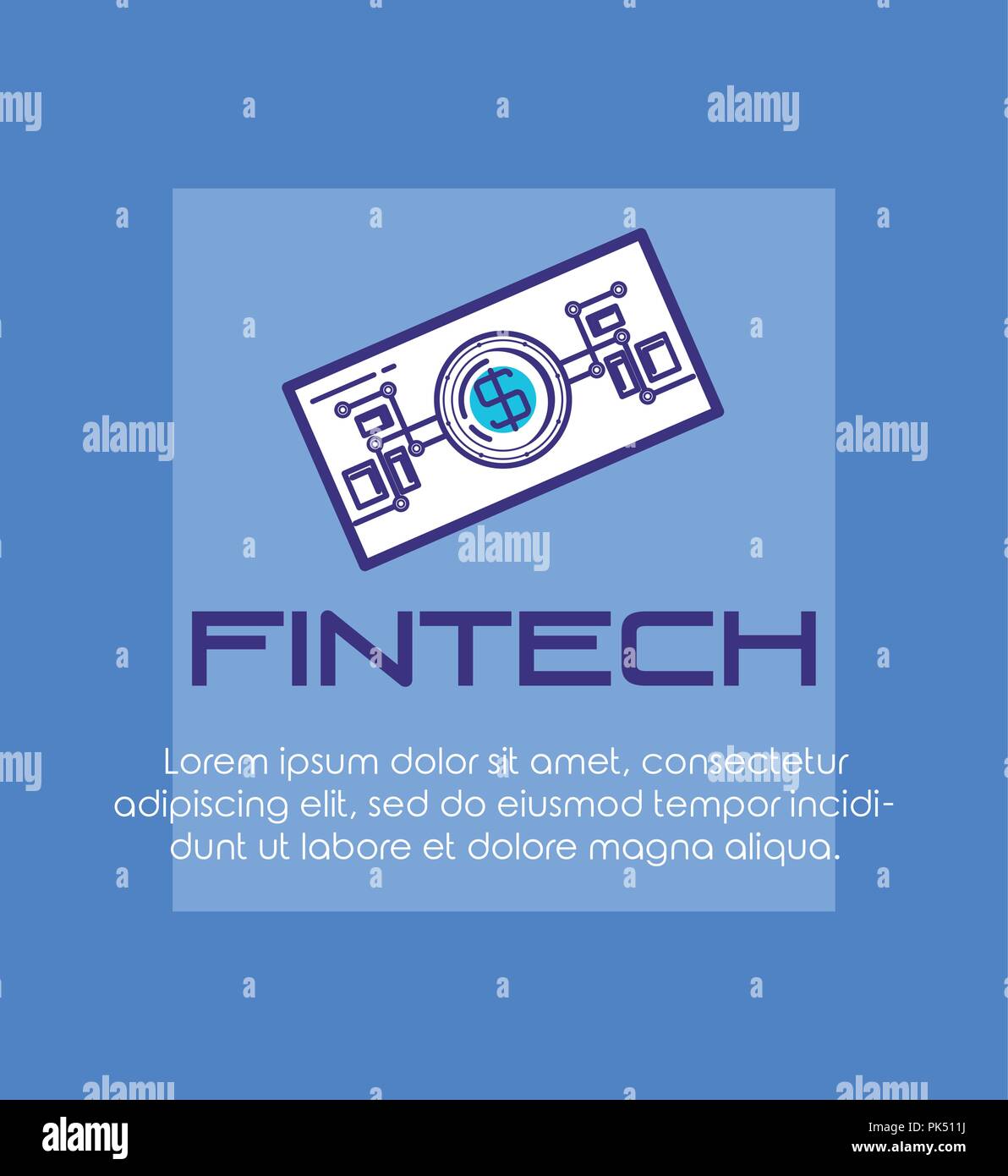 bill dollar fintech icon vector illustration design Stock Vector Image ...