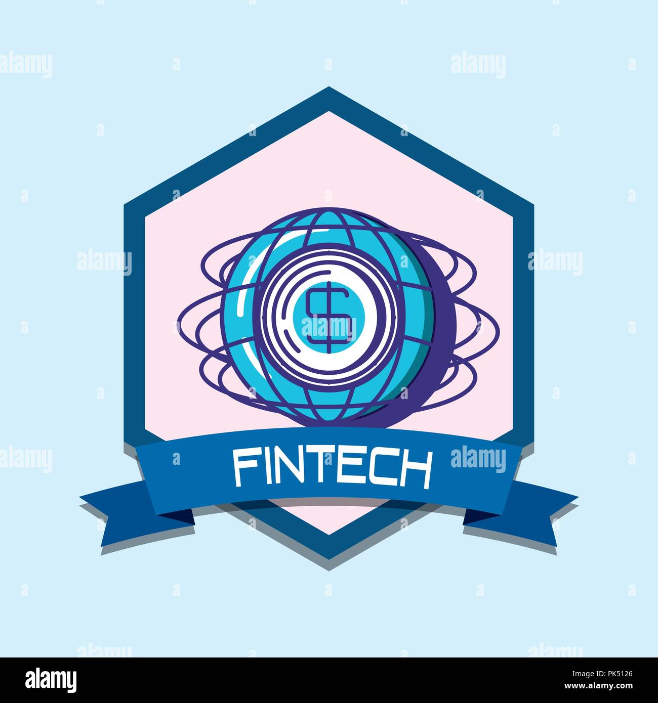 sphere planet with coin vector illustration design Stock Vector Image ...