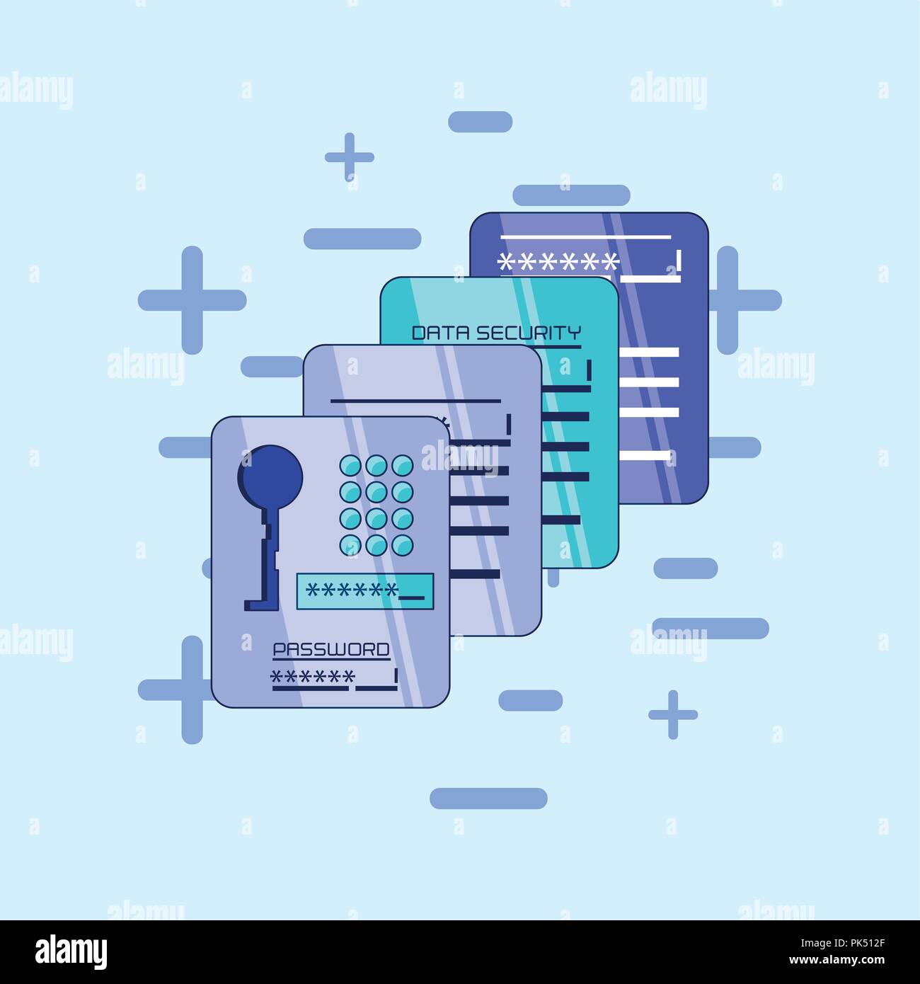 data security files icon vector illustration design Stock Vector Image ...