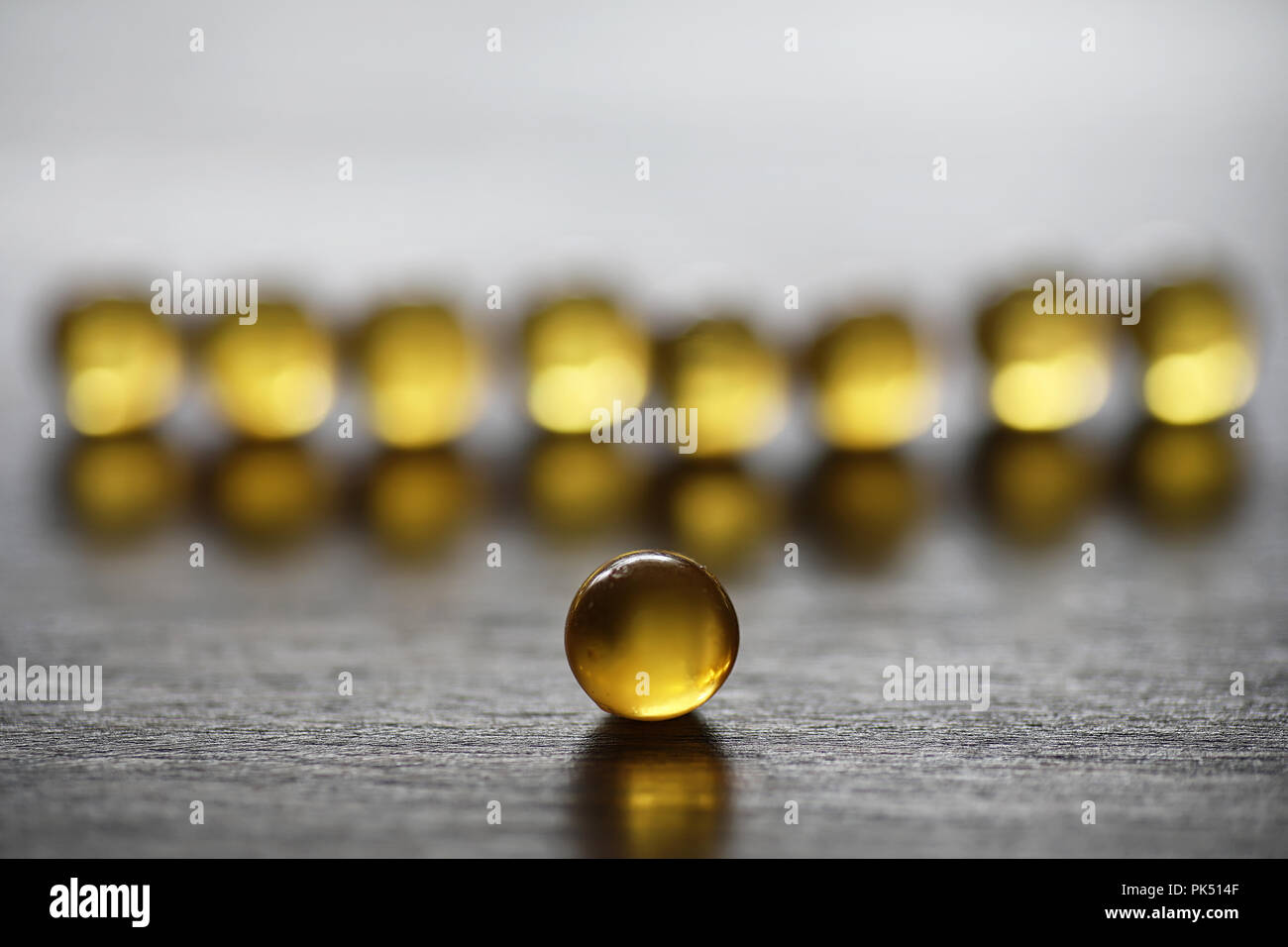 Fish fat. Medical products for the treatment of diseases. The co Stock ...