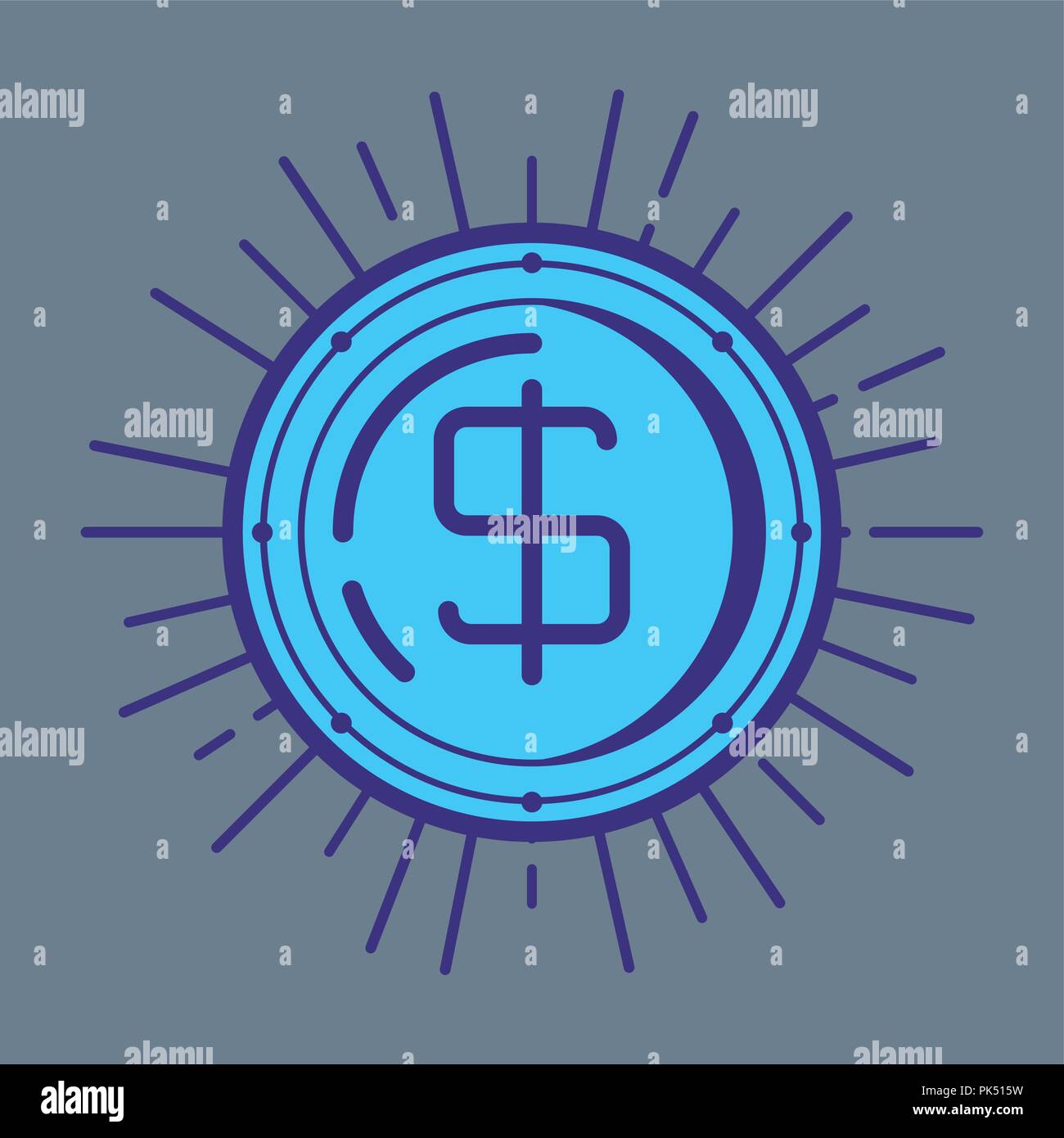 coin money isolated icon vector illustration design Stock Vector Image ...