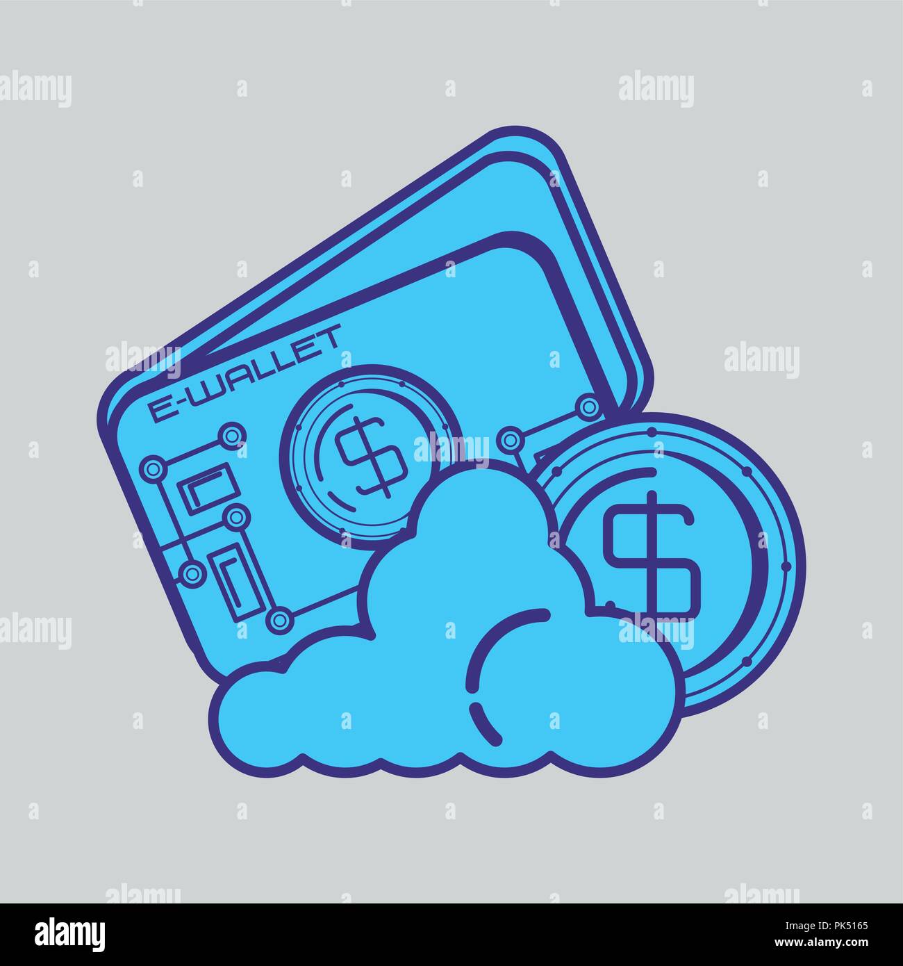 financial technology set icons vector illustration design Stock Vector ...