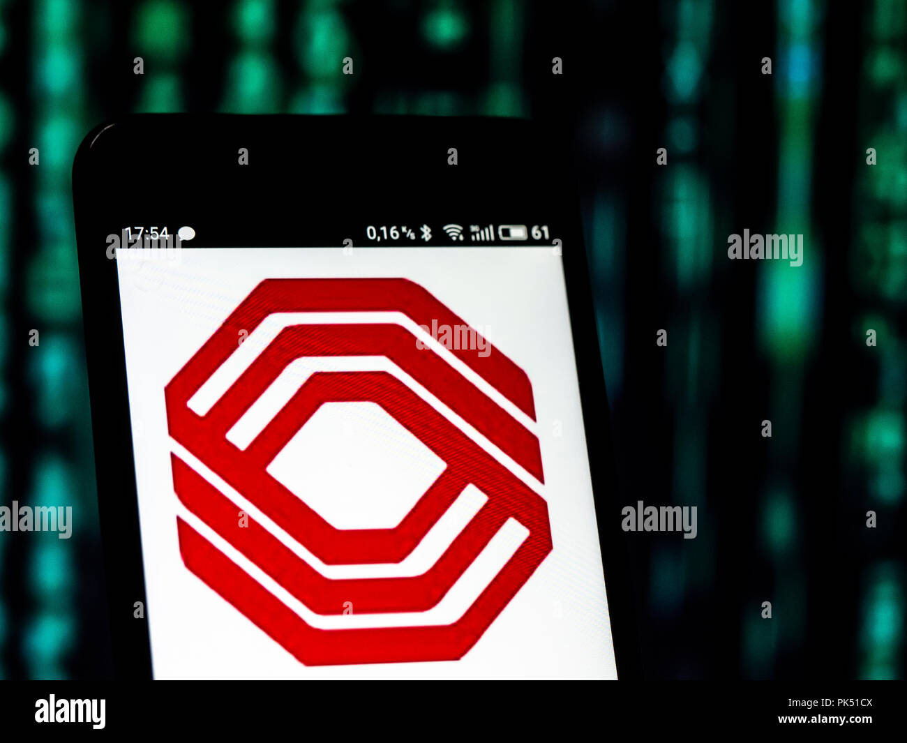 BOK Financial Corporation logo seen displayed on a smart phone Stock ...