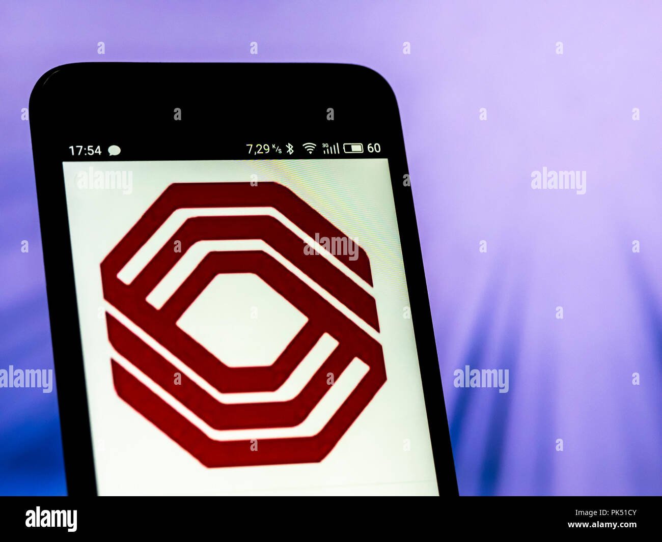 BOK Financial Corporation logo seen displayed on a smart phone Stock ...