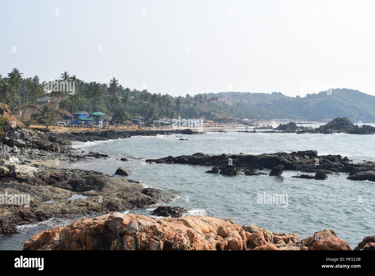 CoastLine of Vagator Stock Photo - Alamy