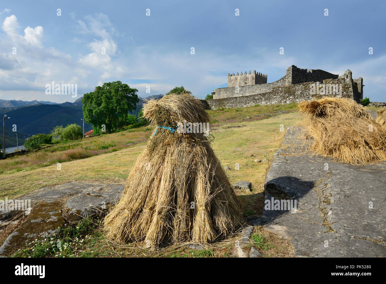 The 13th century old castle of Lindoso, keeping an eye on the Spanish ...