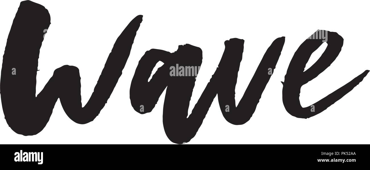 Wave Lettering High Resolution Stock Photography and Images - Alamy