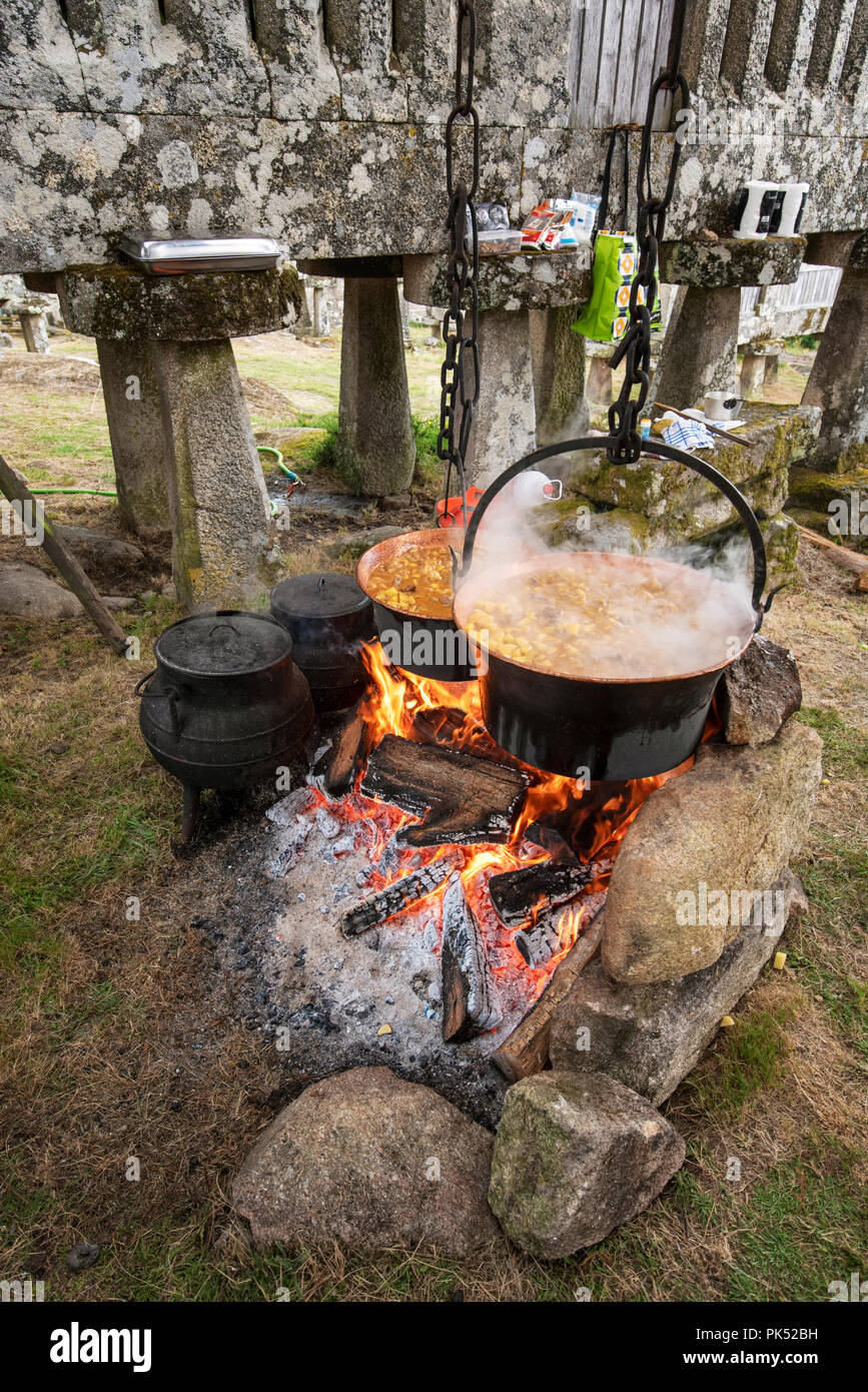 Preparing chanfana, a traditional dish made with roasted old goat ...