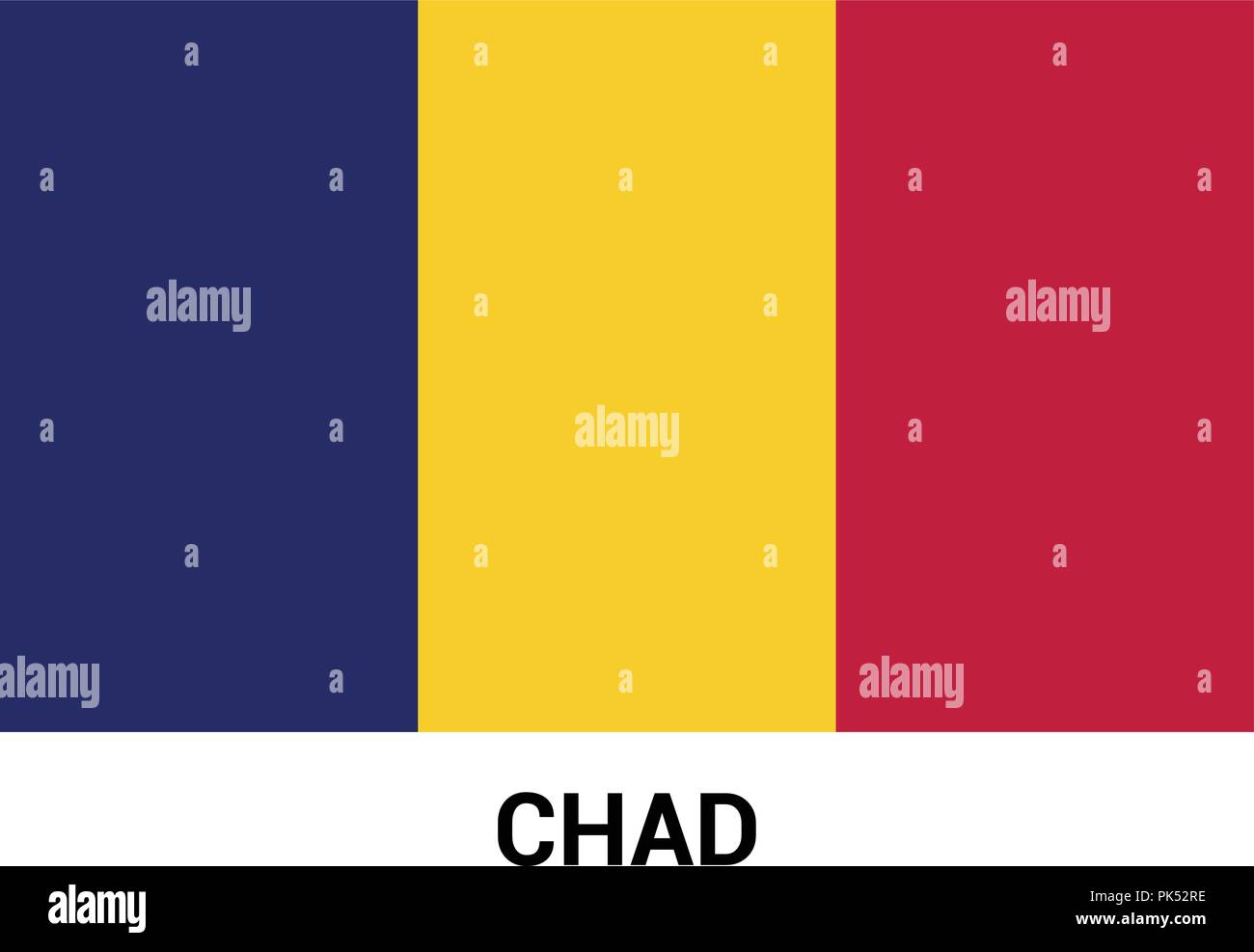 3d chad flag Stock Vector Images - Alamy