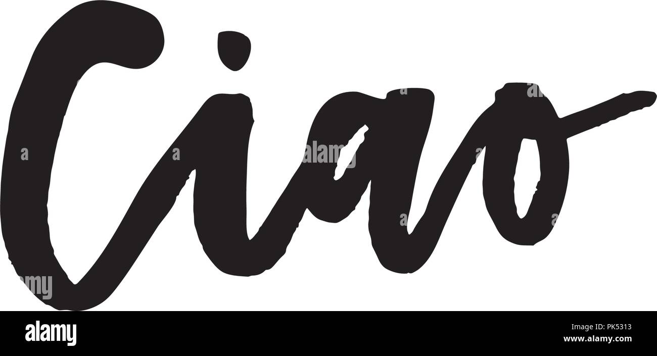 slogan Ciao phrase graphic vector Print Fashion lettering Stock Vector ...