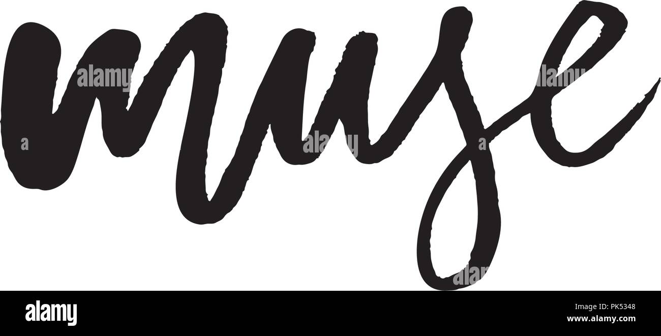 slogan Muse phrase graphic vector Print Fashion lettering Stock Vector ...