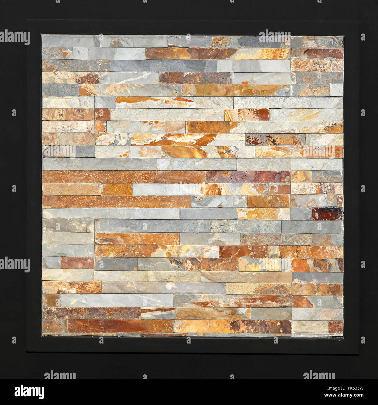 Natural granite wall made from small tiles Stock Photo - Alamy