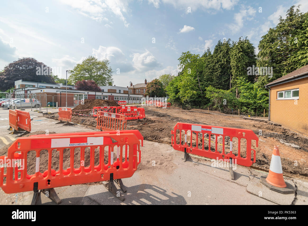 Preparing the site at Velindre Hospital Cardiff for the New Maggies ...