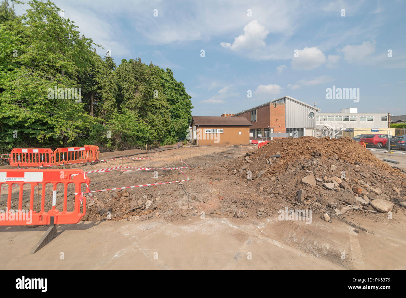Preparing the site at Velindre Hospital Cardiff for the New Maggies ...