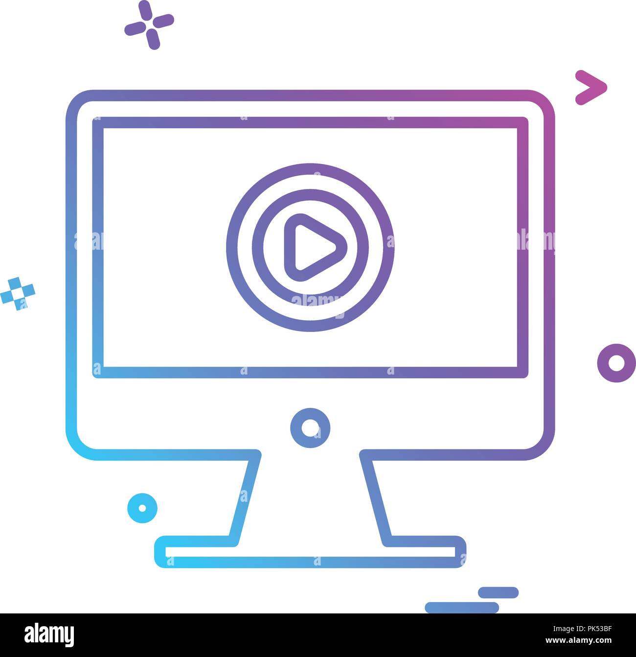 Computer icon design vector Stock Vector Image & Art - Alamy