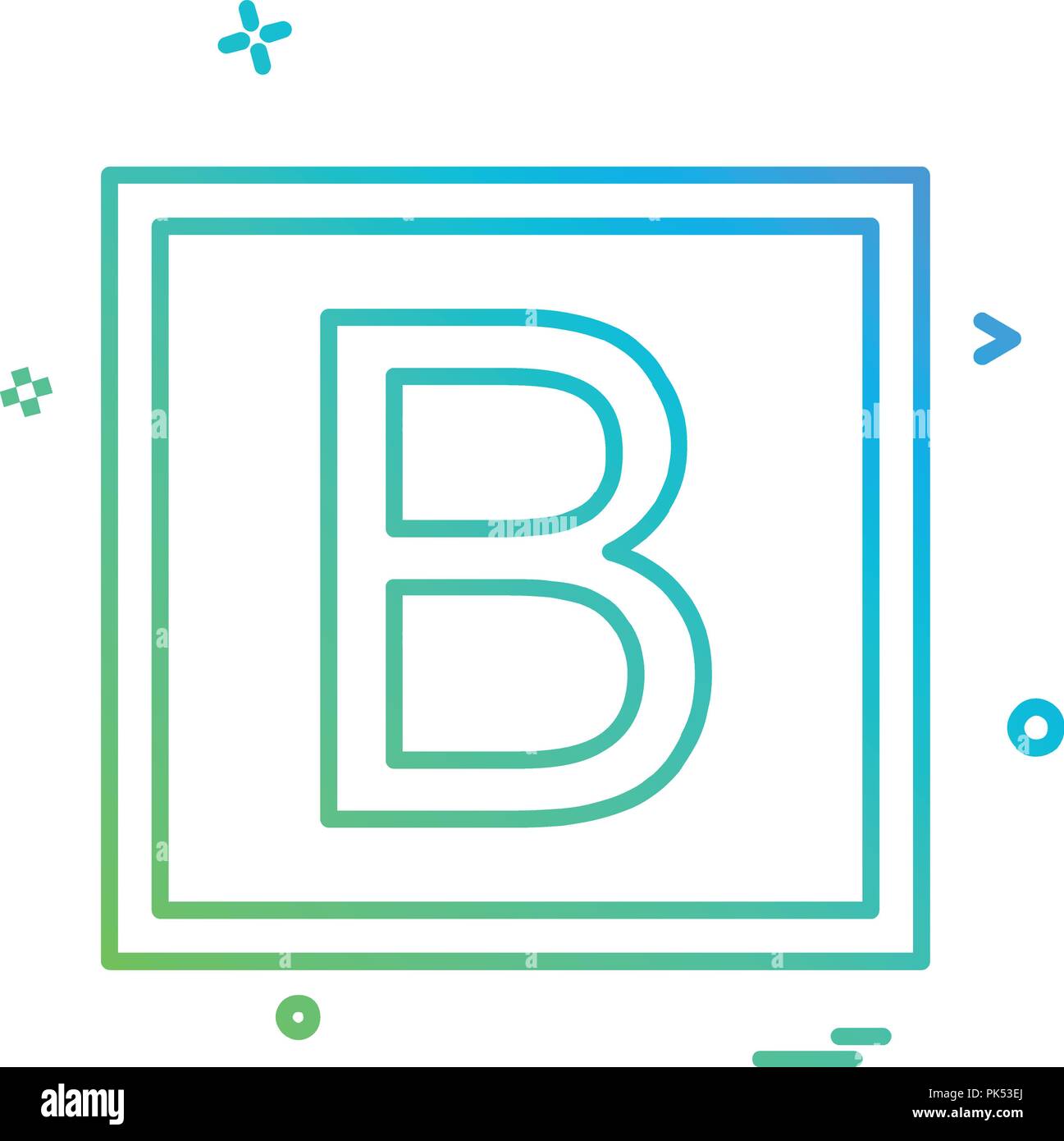 Bold icon design vector Stock Vector Image & Art - Alamy