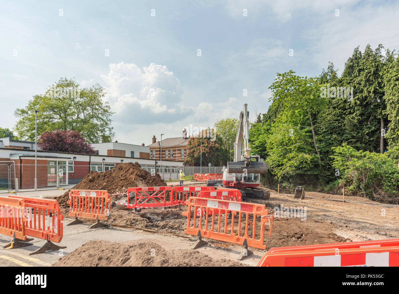 Preparing the site at Velindre Hospital Cardiff for the New Maggies ...
