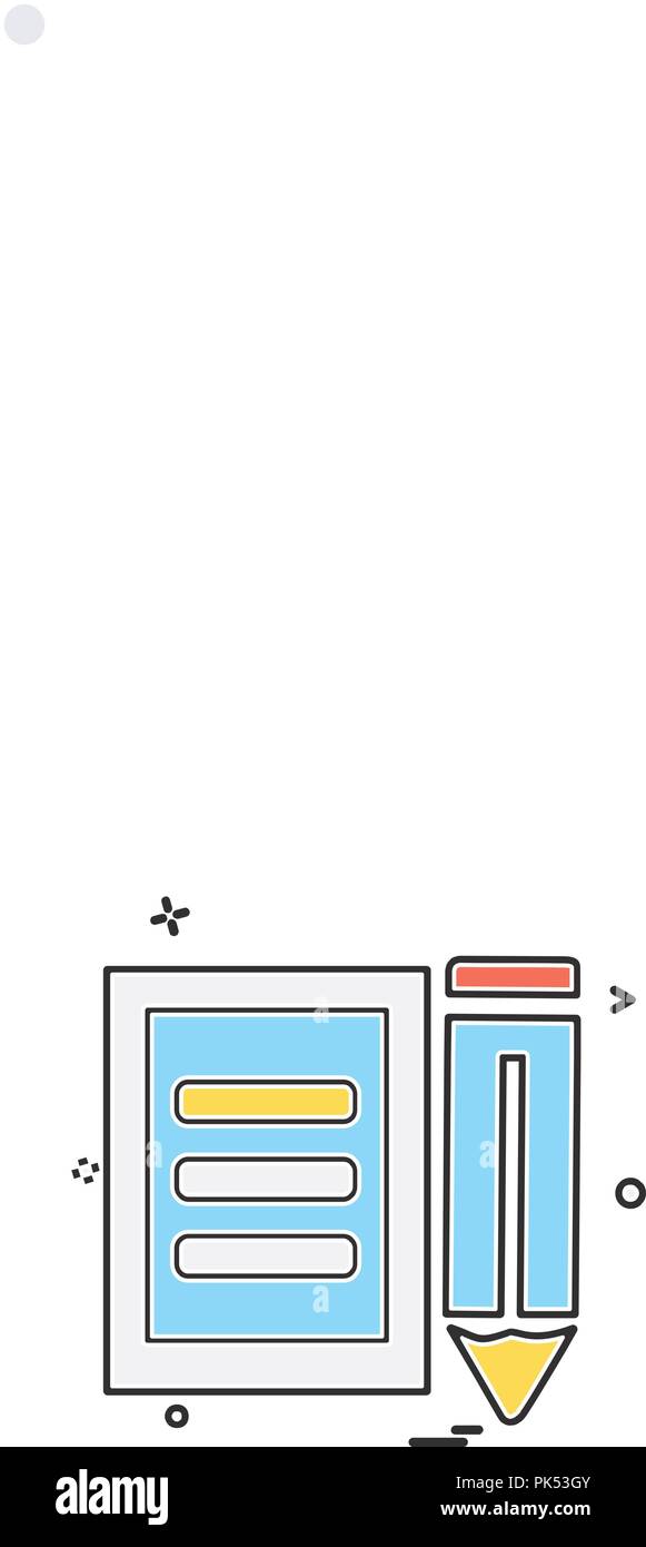 Text icon design vector Stock Vector Image & Art - Alamy