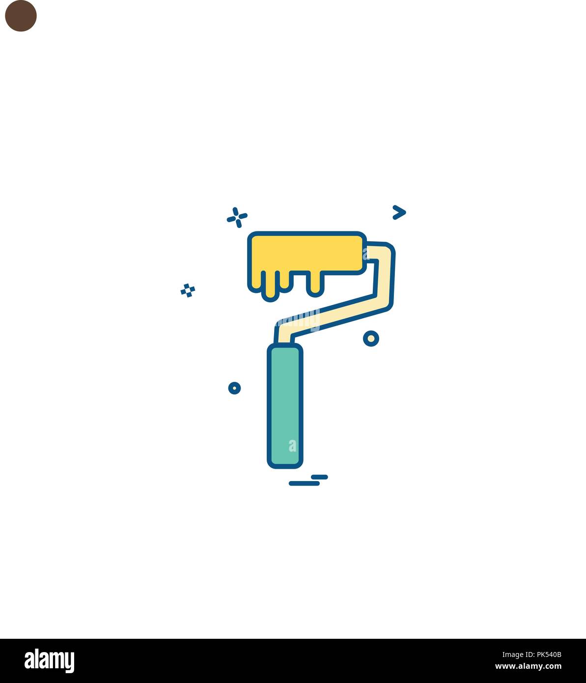 paint roller icon vector design Stock Vector Image & Art - Alamy