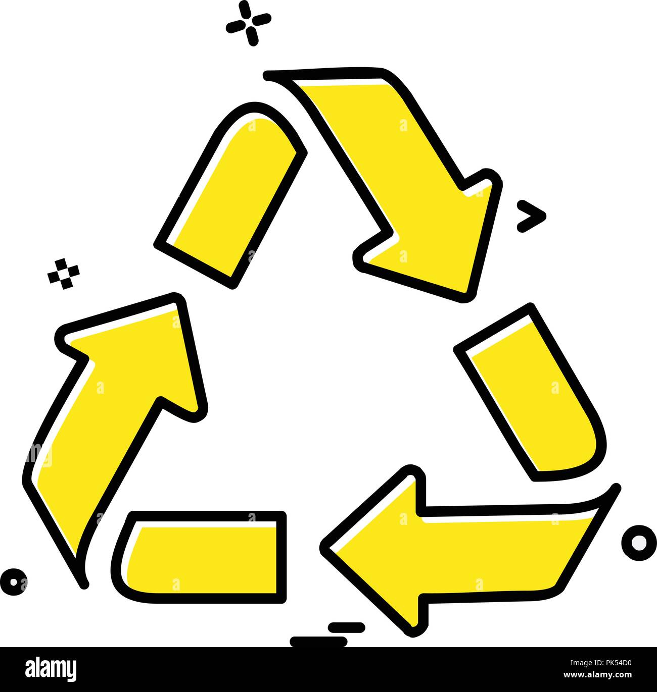 Recycle icon design vector Stock Vector Image & Art - Alamy