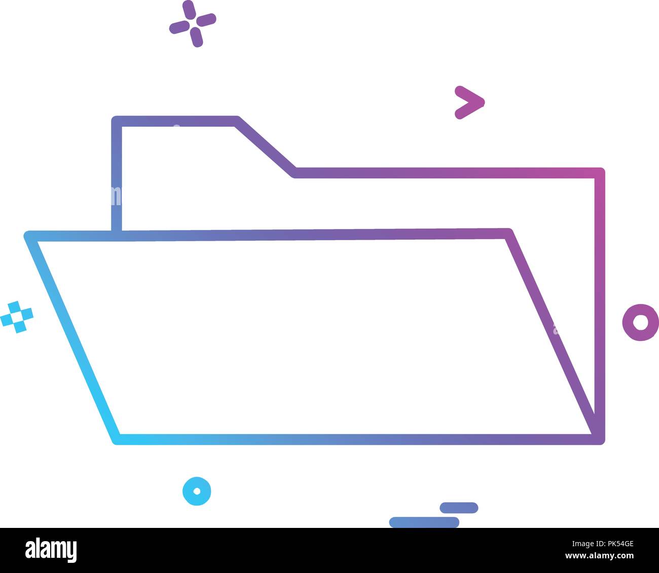 Folder icon design vector Stock Vector Image & Art - Alamy