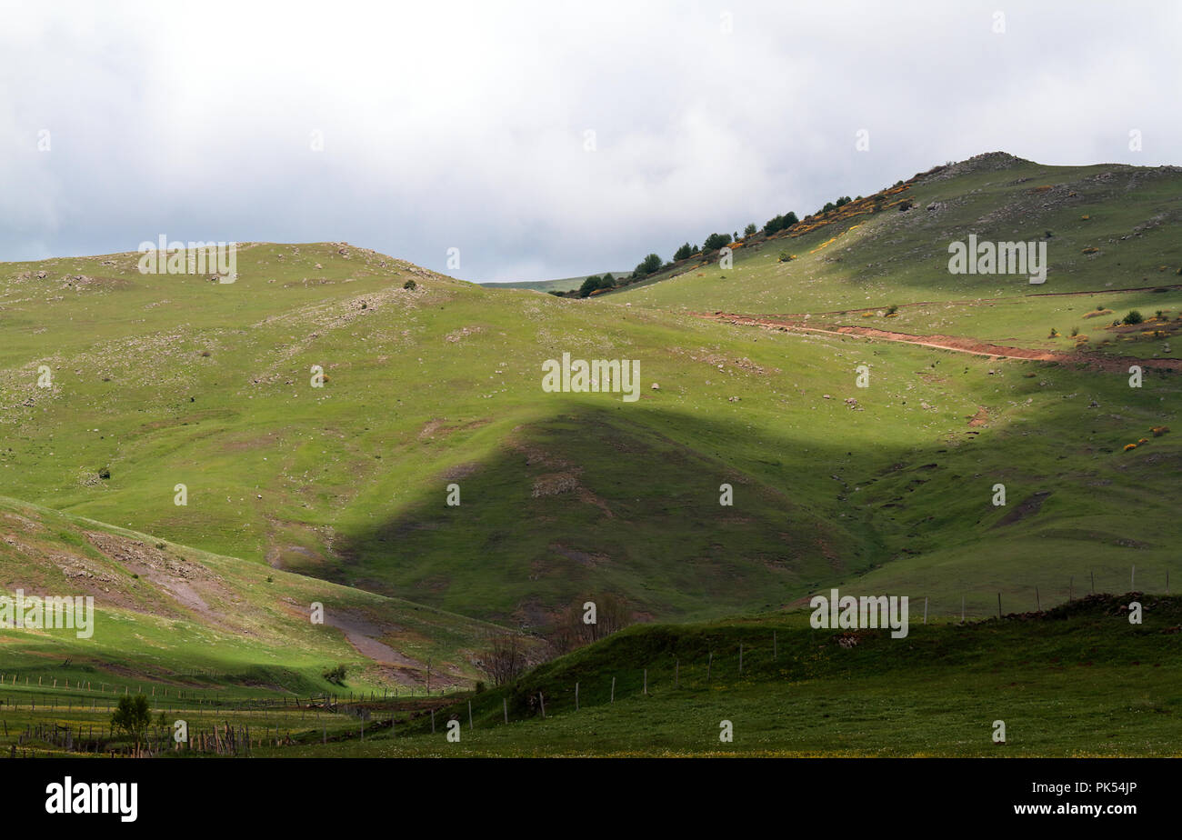 Desolate green landscape in Turkey Stock Photo - Alamy