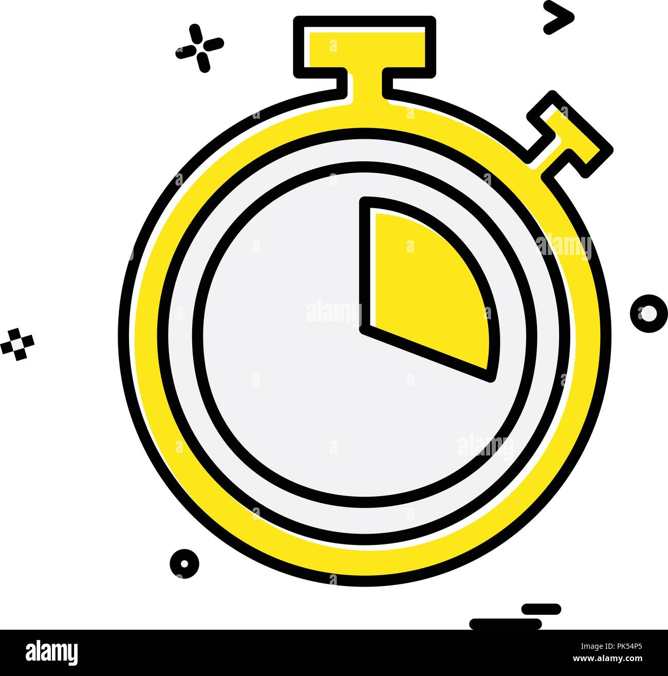 Stop watch icon design vector Stock Vector Image & Art - Alamy