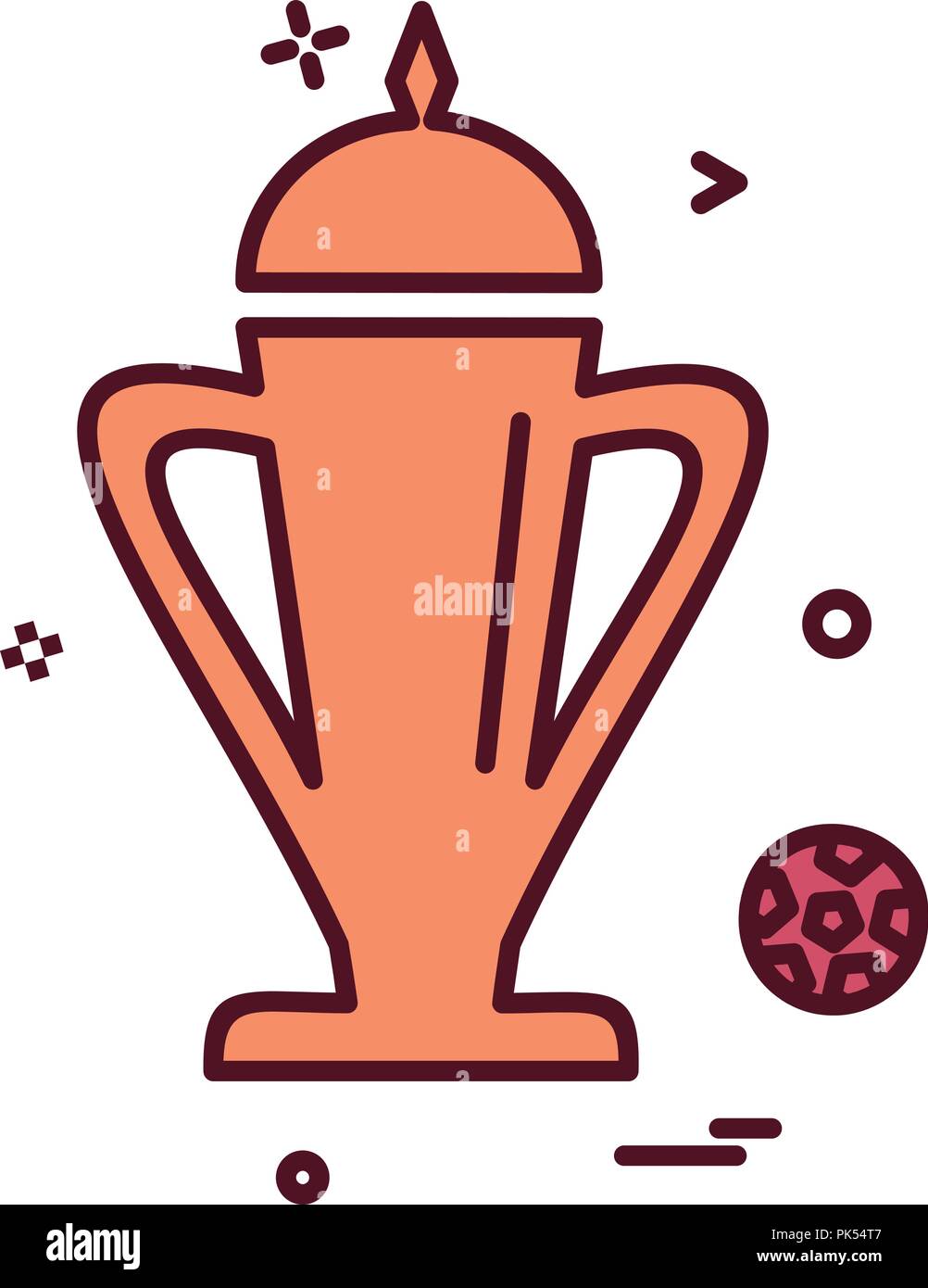 Trophy icon design vector Stock Vector Image & Art - Alamy