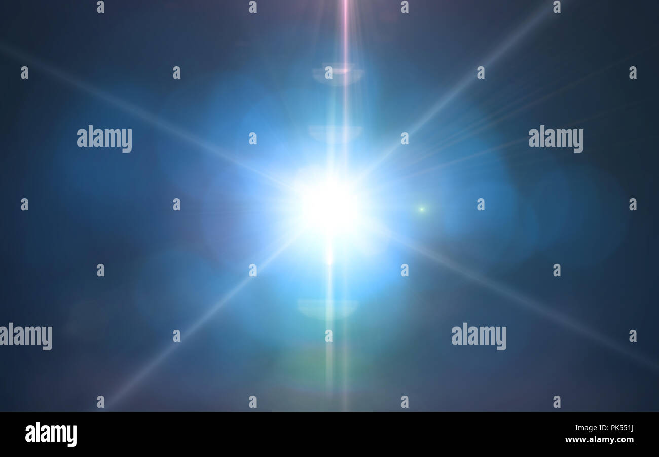 Abstract digital lens flare light.Beautiful sunlight effect.natural ...