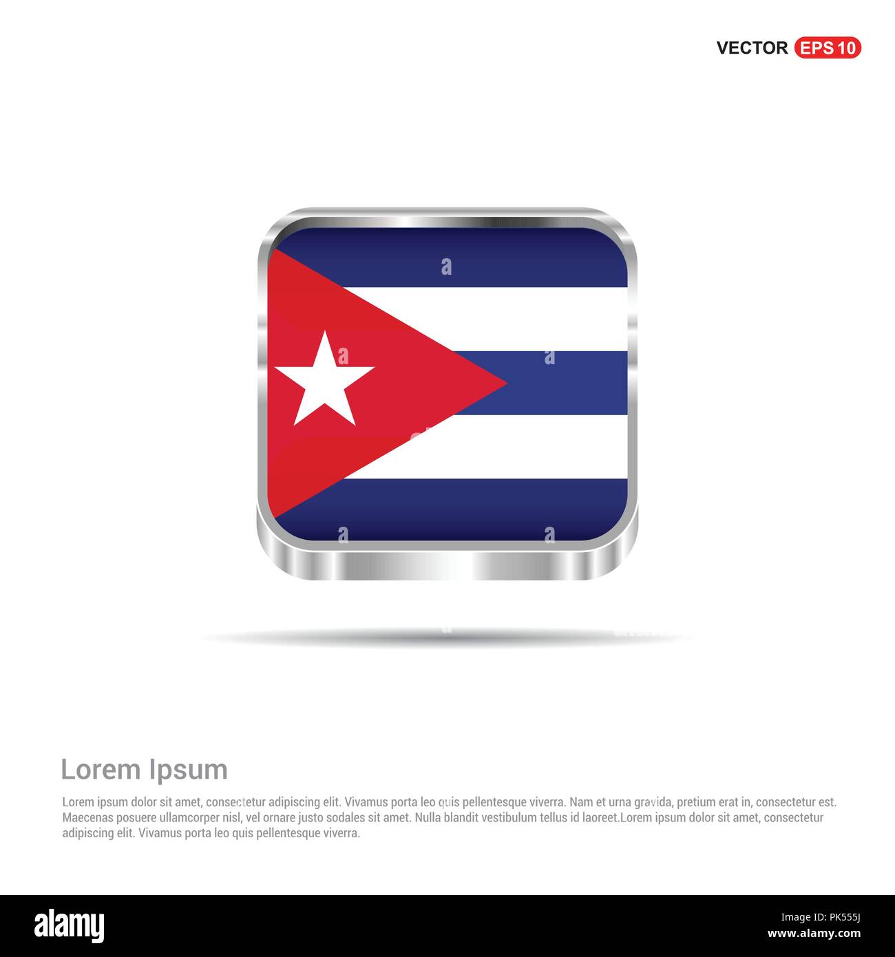 Cuba flag design vector Stock Vector Image & Art - Alamy
