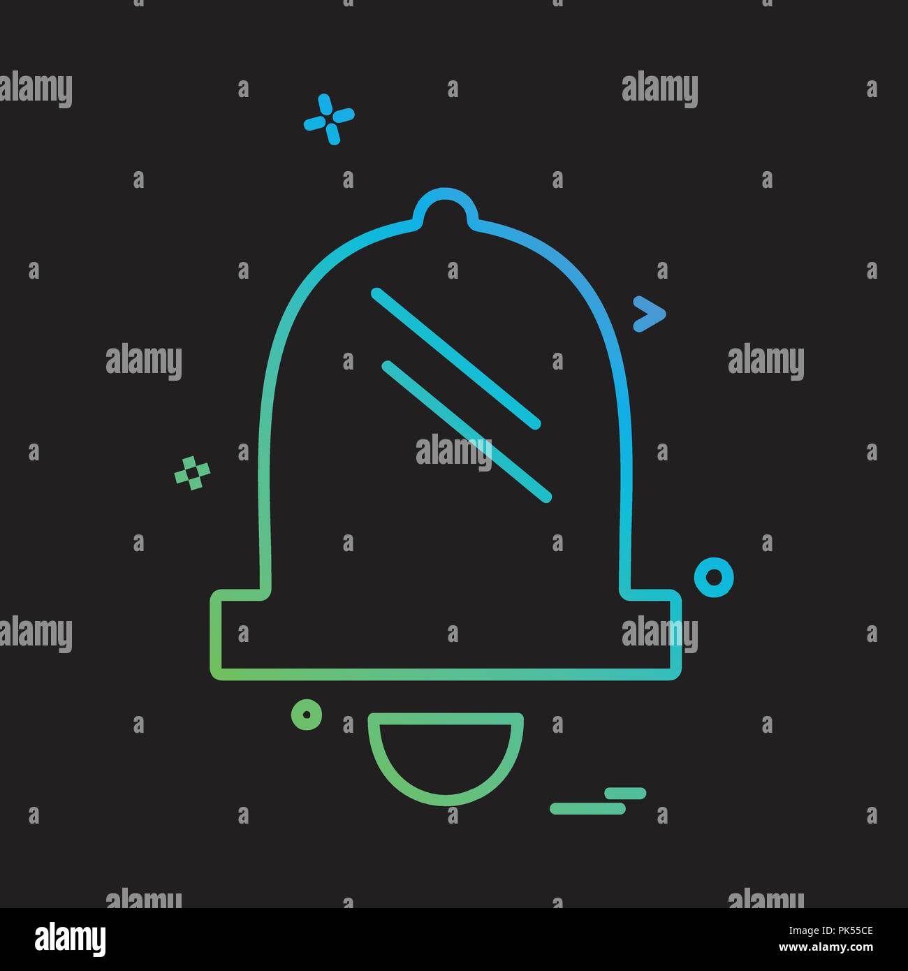 Bells icon design vector Stock Vector Image & Art - Alamy