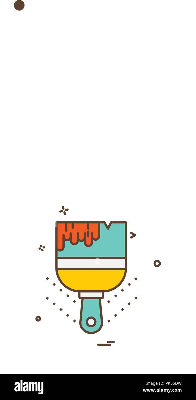 Paint icon design vector Stock Vector Image & Art - Alamy
