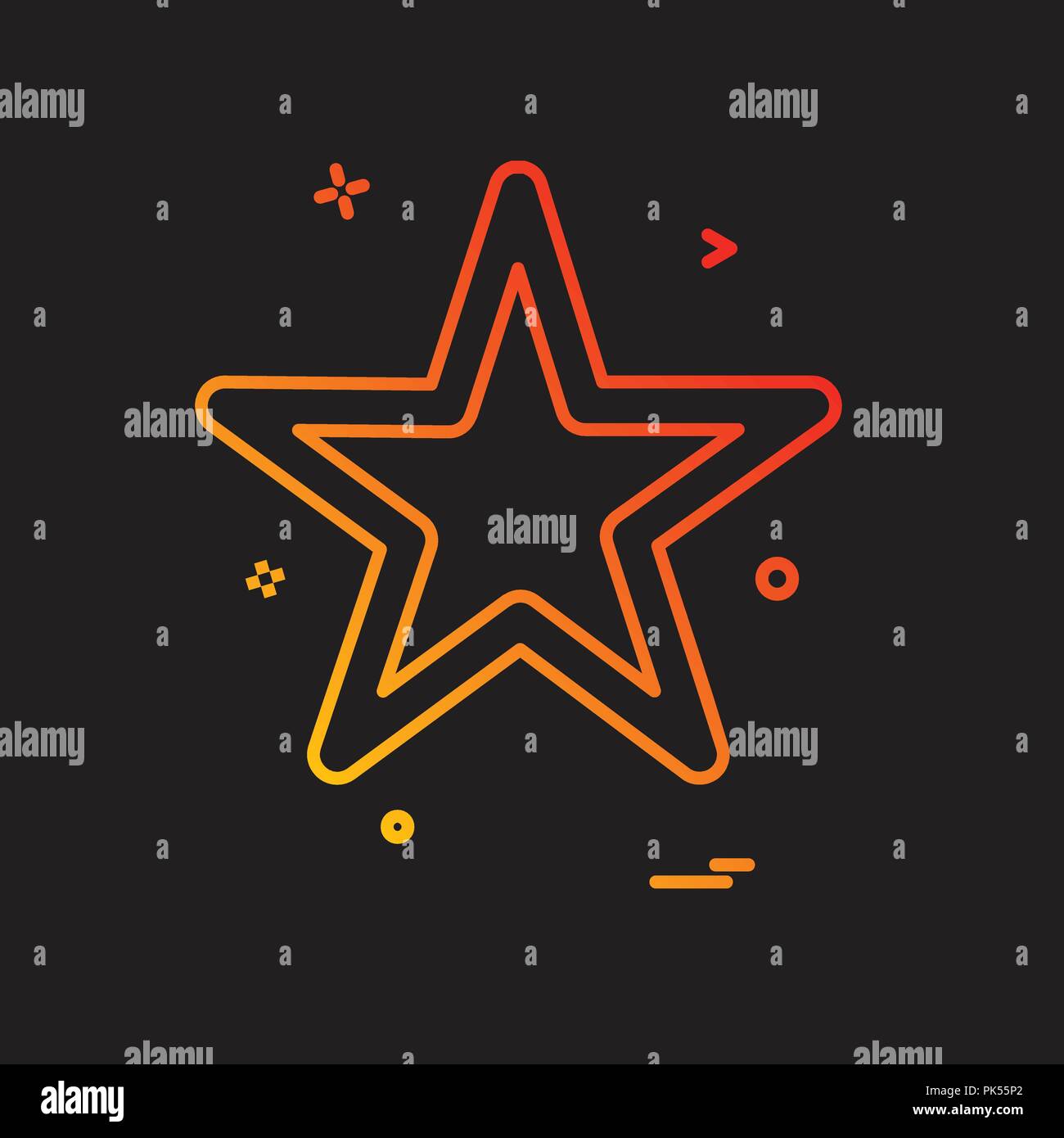 Star icon design vector Stock Vector Image & Art - Alamy