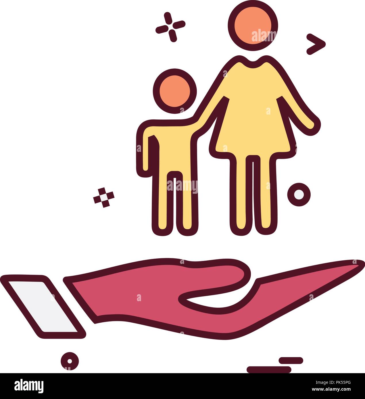 Safe hands icon design vector Stock Vector Image & Art - Alamy