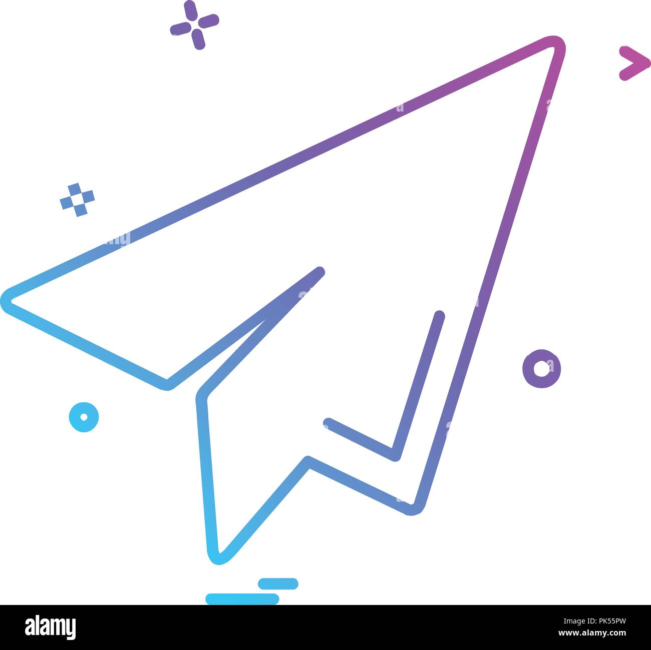 Send button icon design vector Stock Vector Image & Art - Alamy