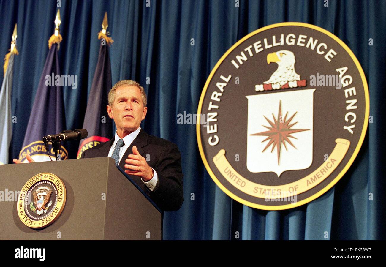 United States President George W. Bush speaks at the Central ...
