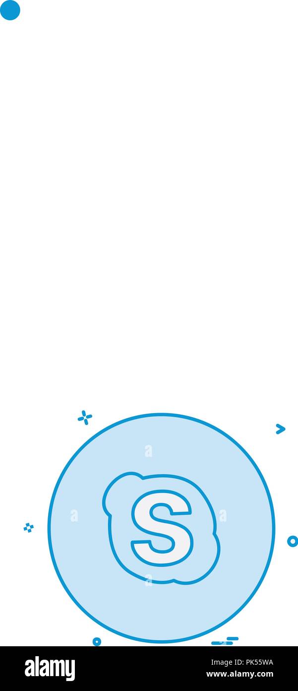 Skype icon design vector Stock Vector Image & Art - Alamy
