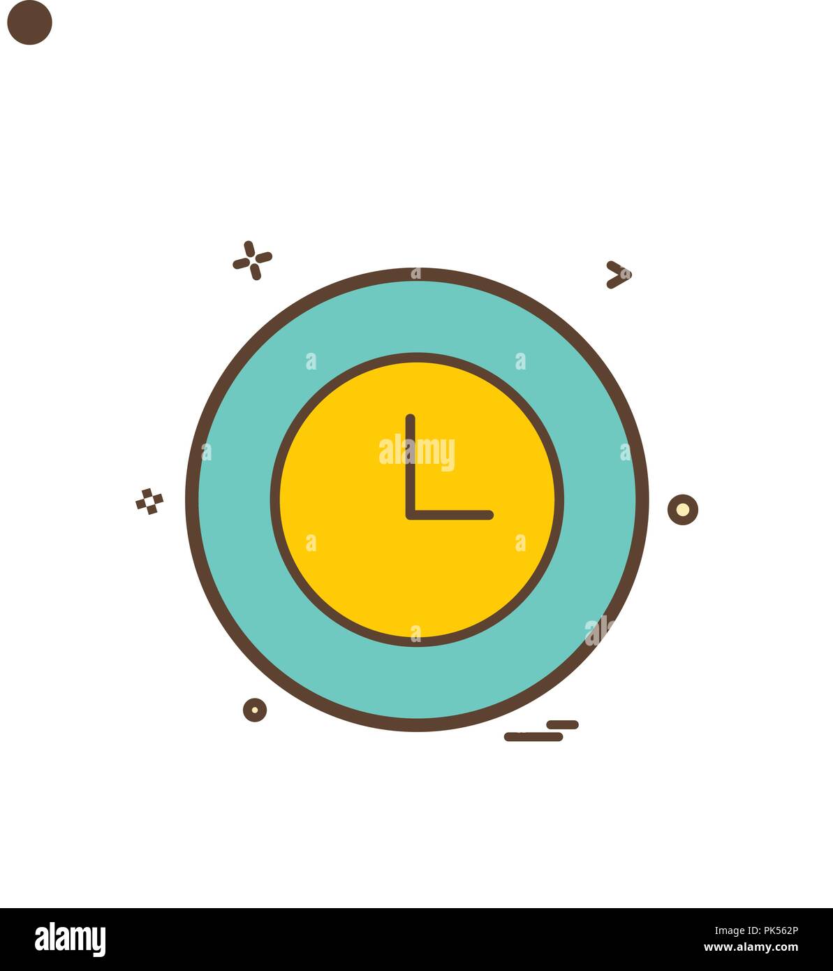 clock basic icon vector design Stock Vector Image & Art - Alamy