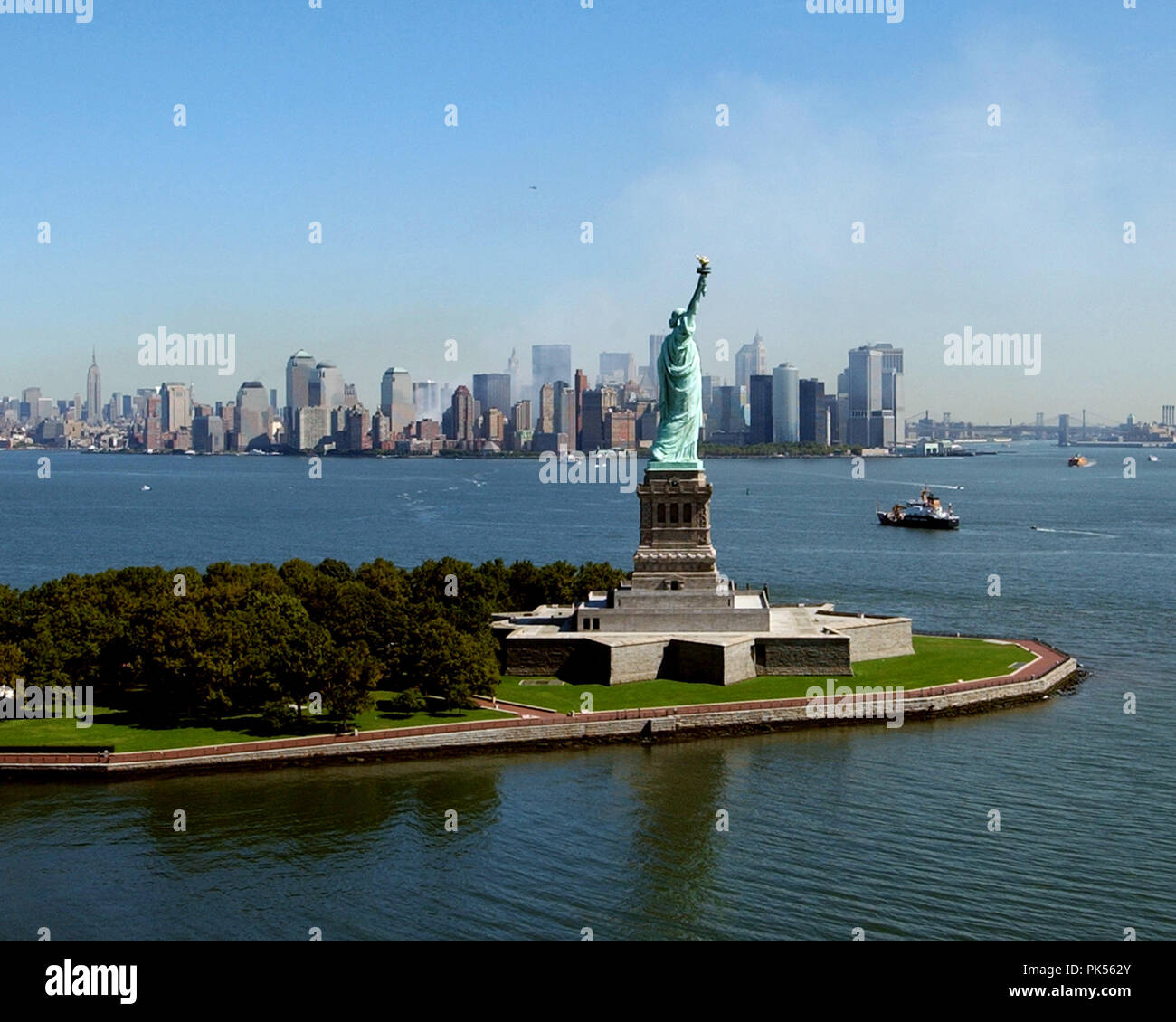 Ground Zero, New York City, N.Y. - Sept. 17, 2001 -- The twin towers of ...