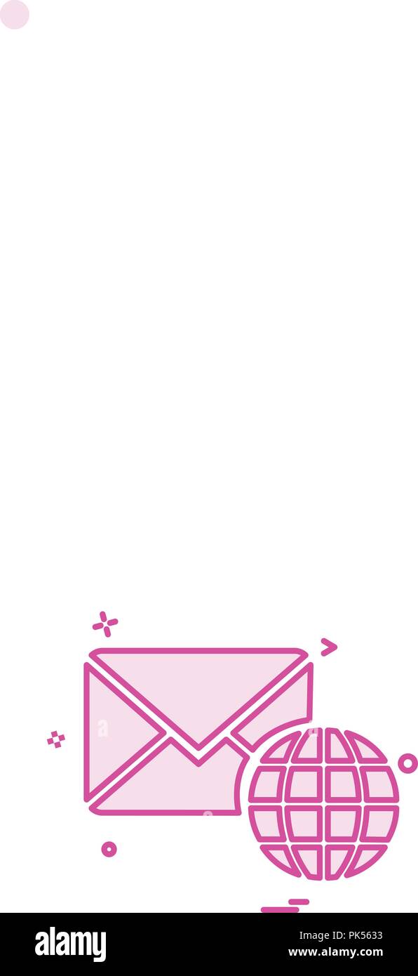Email icon design vector Stock Vector Image & Art - Alamy