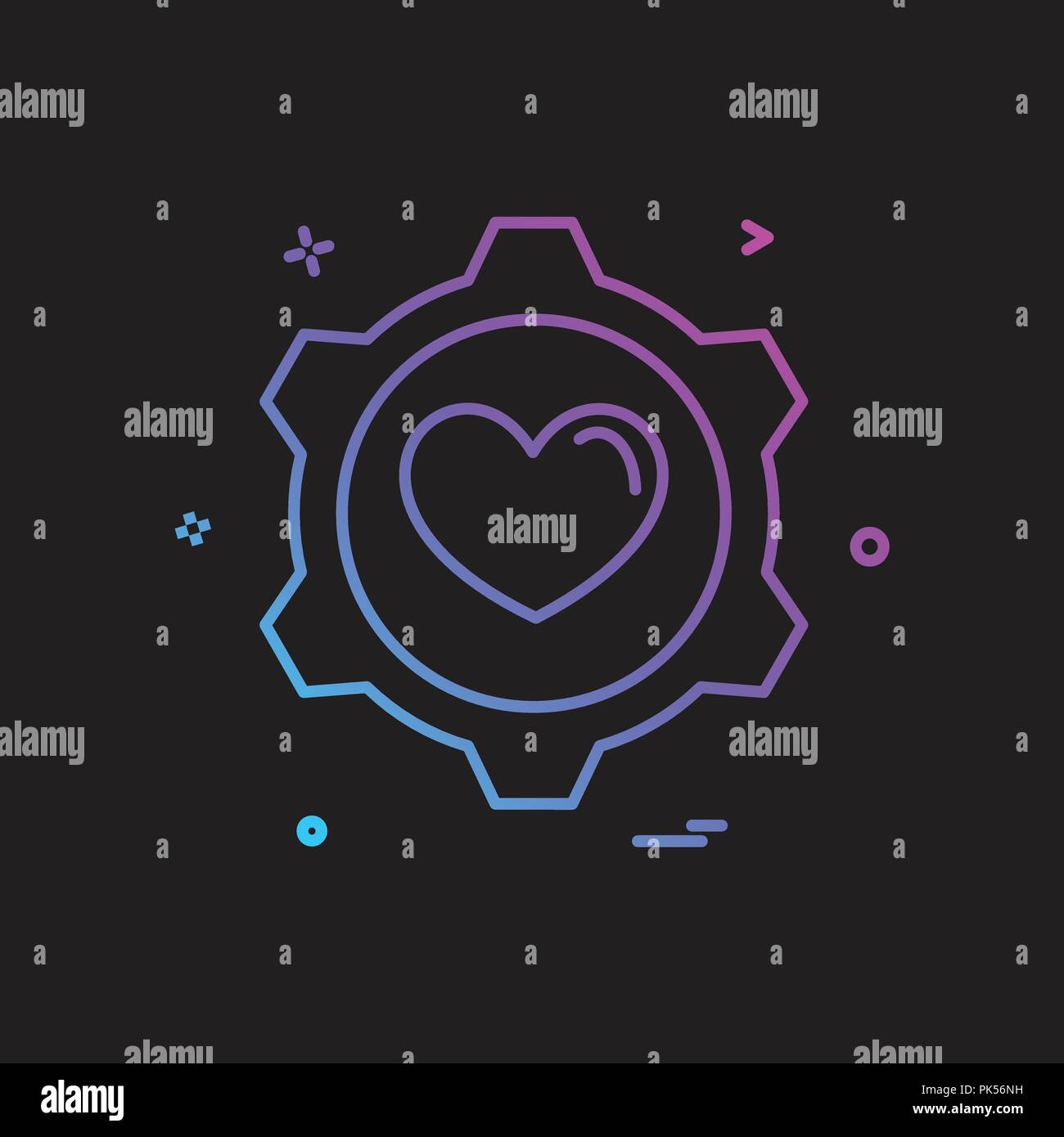 Heart icon design vector Stock Vector Image & Art - Alamy