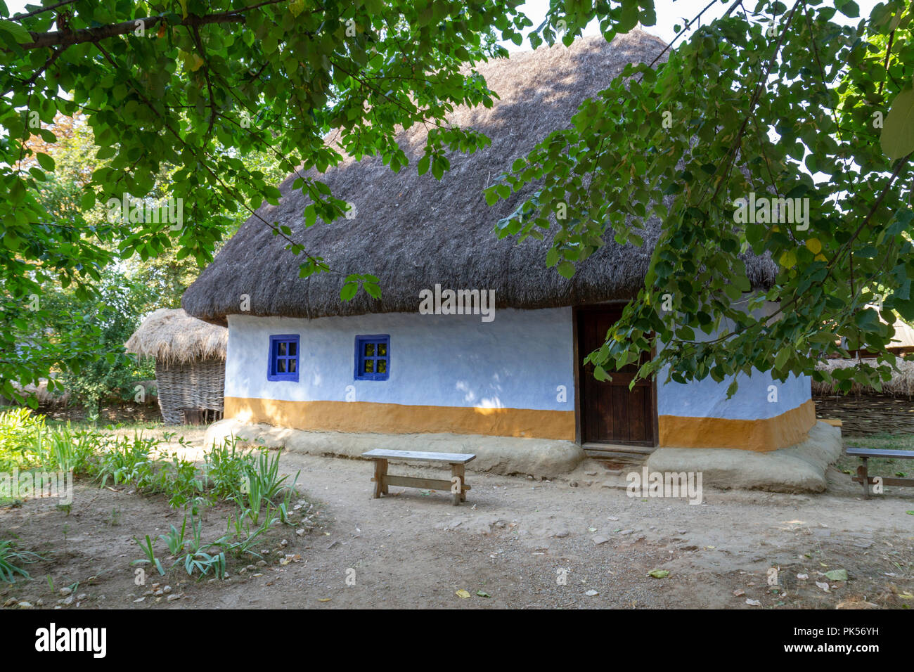 A 19th century house from the Dumitra, Alba region in the Dimitrie ...